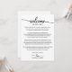 Wedding Weekend Welcome Letter Invitation | Zazzle