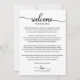 Wedding Weekend Welcome Letter Invitation | Zazzle