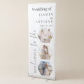 Wedding Welcome 3 PHOTO Retractable Banner | Zazzle