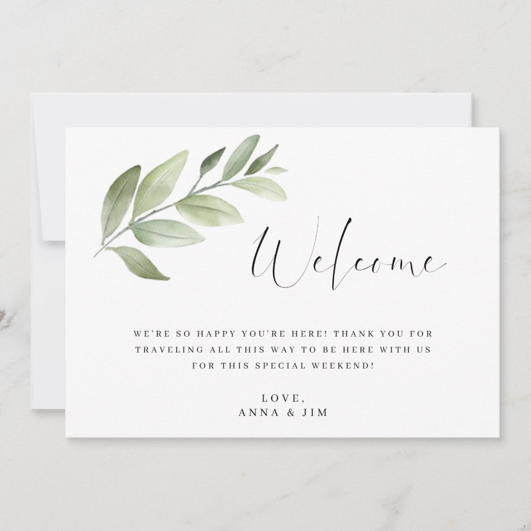 Wedding Welcome Bag Insert Card | Zazzle