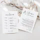 Wedding Welcome Bag Note with Order Timeline Card | Zazzle