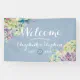 Wedding Welcome Banner Watercolor Succulent Plants | Zazzle