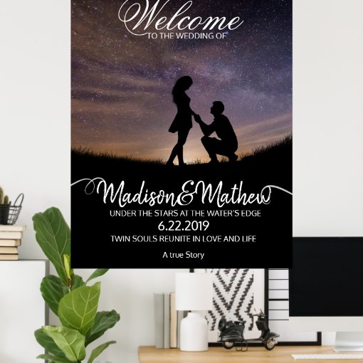 Wedding Welcome Display Poster | Zazzle