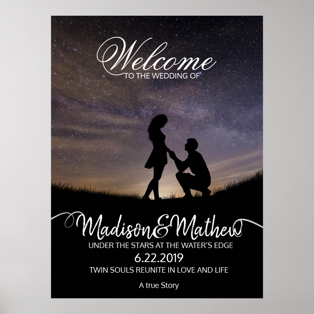 Wedding Welcome Display Poster | Zazzle