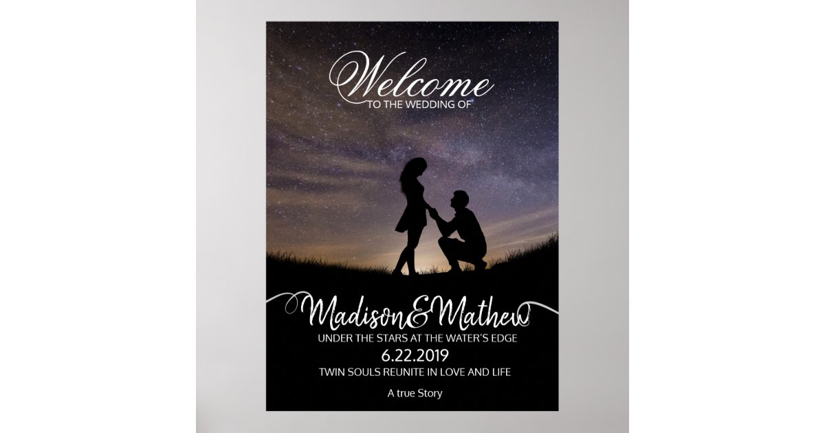 Wedding Welcome Display Poster | Zazzle