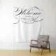 Wedding Welcome Elegant Fancy Script Backdrop | Zazzle