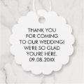 Wedding Welcome Gift Tags for Hotel Guests, Red | Zazzle