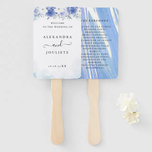 Wedding Welcome Hand Fan | Zazzle