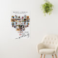 Wedding Welcome Heart Shape 29 Photo Collage Foam Board | Zazzle