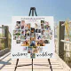 Wedding Welcome Heart Shape Photo Collage Square Foam Board | Zazzle