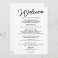 Wedding Welcome Letter - Hotel Bag Template | Zazzle
