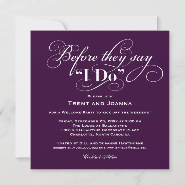 Wedding welcome party invitation wording 60 photos - Astyledwedding.com