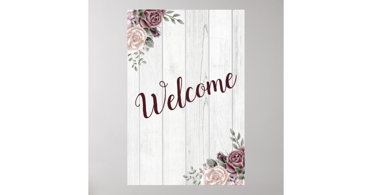 Wedding Welcome Poster | Zazzle