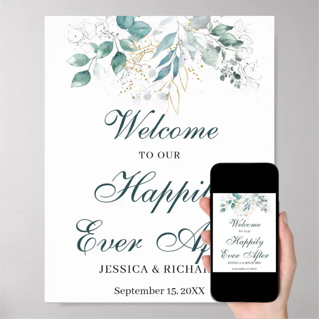 Wedding Welcome Poster Sign | Zazzle