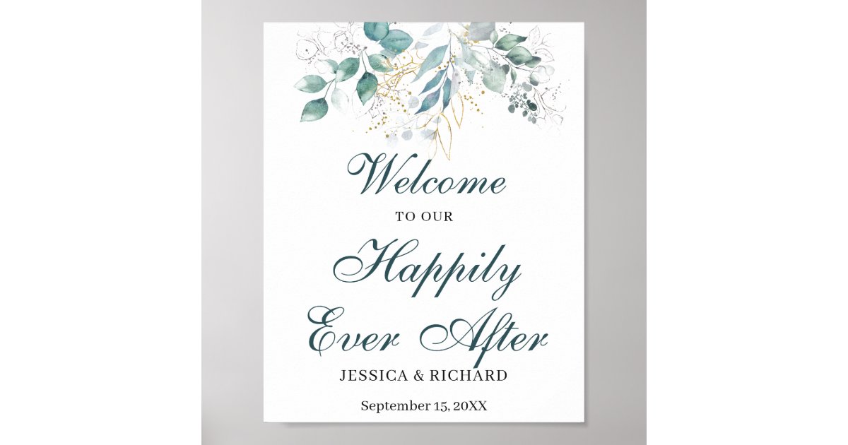 Wedding Welcome Poster Sign | Zazzle