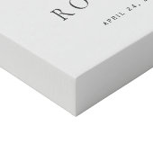 Wedding Welcome Sign Elegant Black Script Canvas | Zazzle