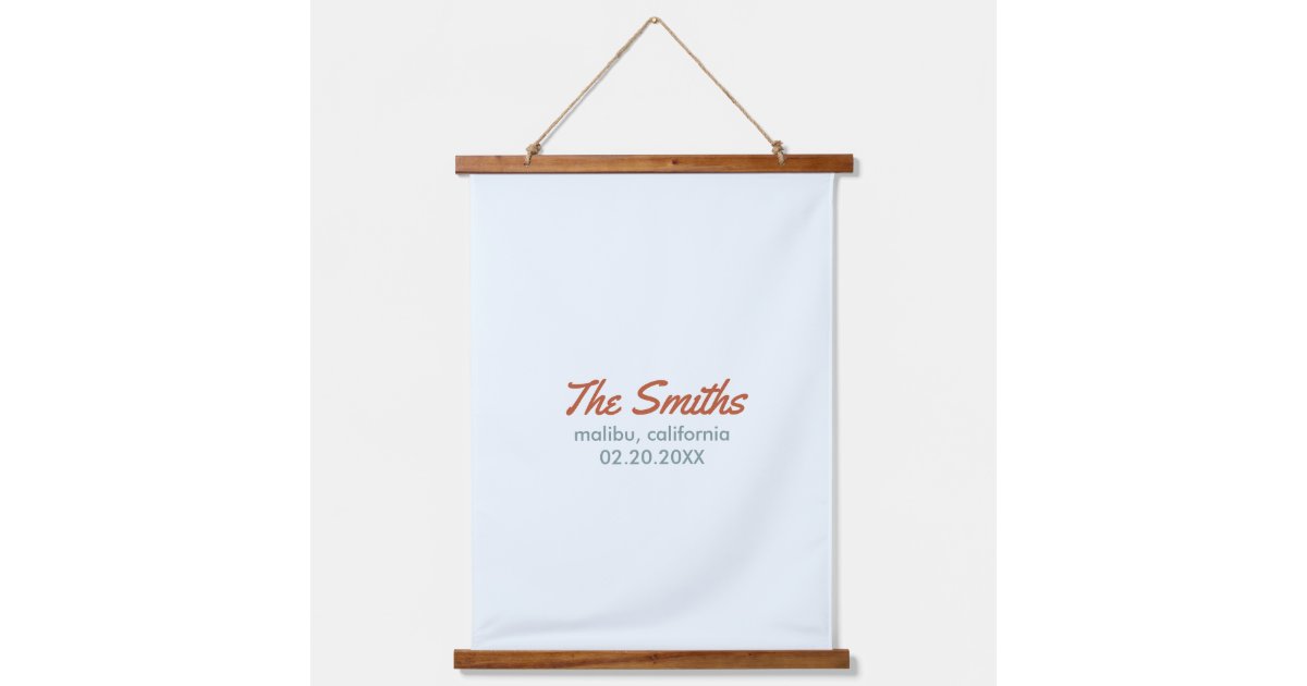 wedding welcome sign hanging tapestry | Zazzle