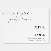 Wedding Welcome Sign, Horizontal Welcome Sign | Zazzle
