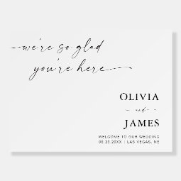 Wedding Welcome Sign, Horizontal Welcome Sign | Zazzle