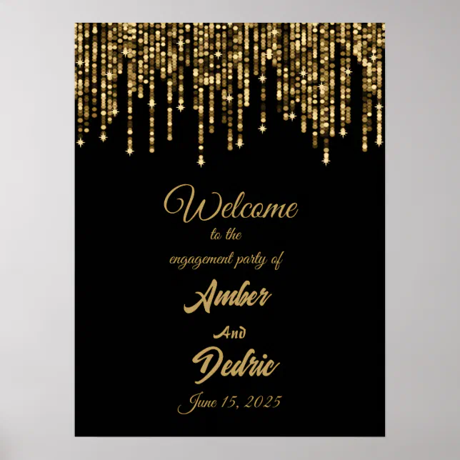Wedding welcome sign poster | Zazzle