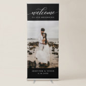 Wedding Welcome Sign Retractable Banner Template | Zazzle