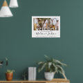 Wedding Welcome Simple Elegant 3 Photo Collage Poster | Zazzle