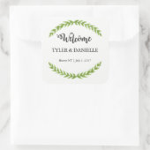 Wedding Welcome Sticker | Zazzle