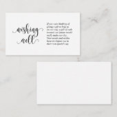 Wedding Wishing Well, Modern Script Design Enclosu Enclosure Card | Zazzle