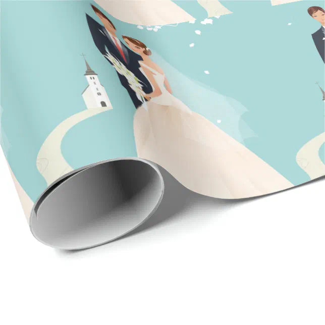 Wedding Wrapping Paper | Zazzle