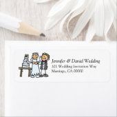 Weddings Invite Envelope Label Stickers | Zazzle