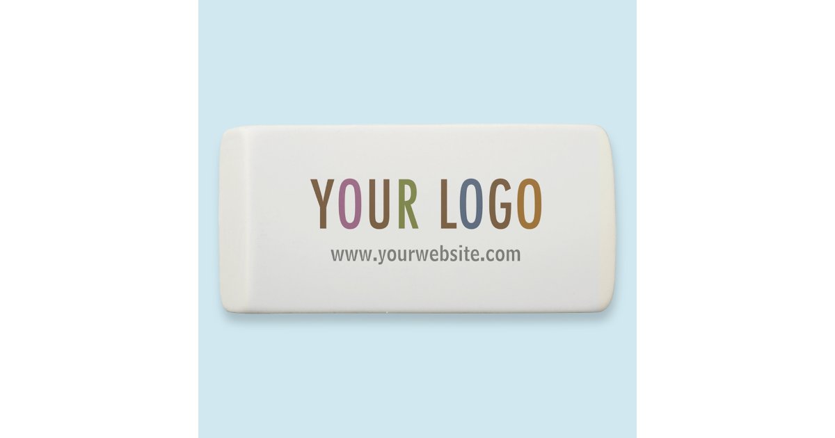 Wedge Eraser with Custom Company Logo No Minimum | Zazzle