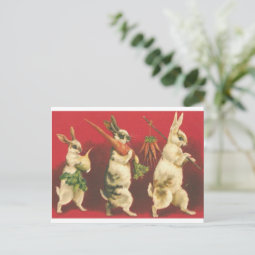 Wee Three Rabbits Postcard | Zazzle