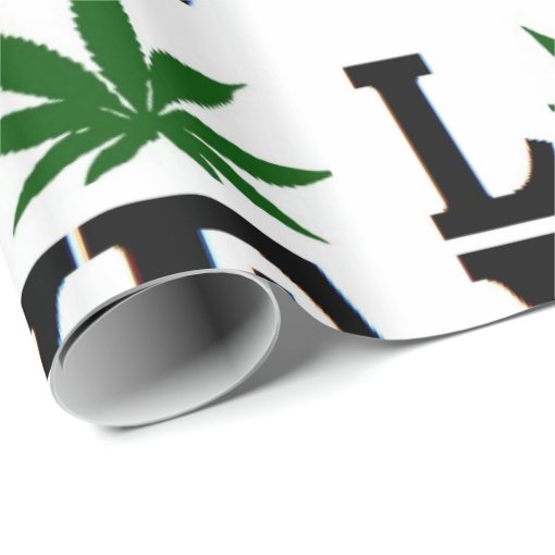 Weed Love Leaf Christmas xmas hanukkah Wrapping Paper | Zazzle