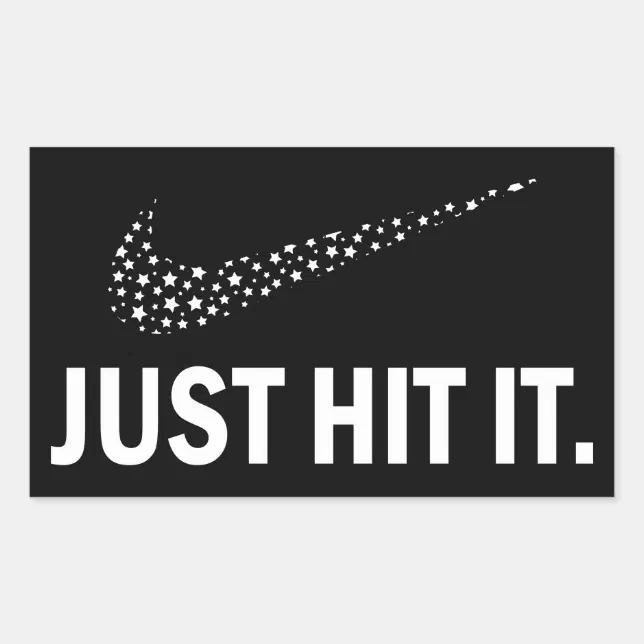 Weed Lovers Sticker, Just Hit It Rectangular Sticker | Zazzle