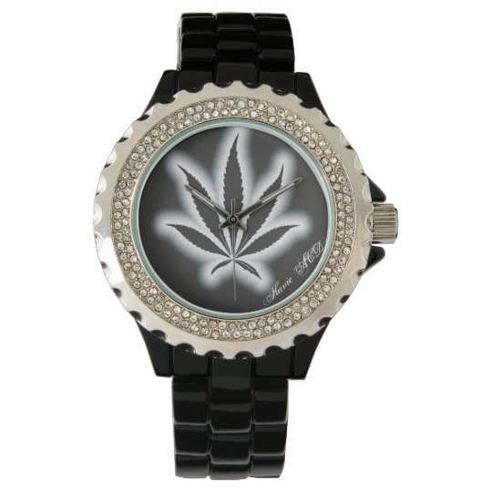 WEED WATCH BLACK BACKGROUND HAVIC ACD | Zazzle.com