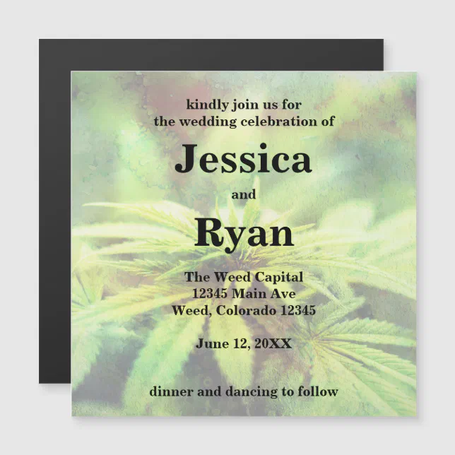 Weed Wedding Invite | Zazzle