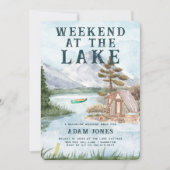Weekend at the Lake | Bachelor Party Invitation | Zazzle