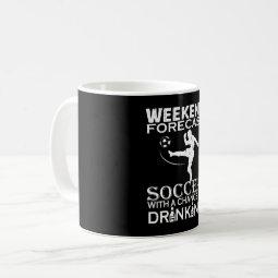 WEEKEND FORECAST SOCCER COFFEE MUG | Zazzle