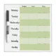 Weekly Menu Planner Dry Erase Board | Zazzle