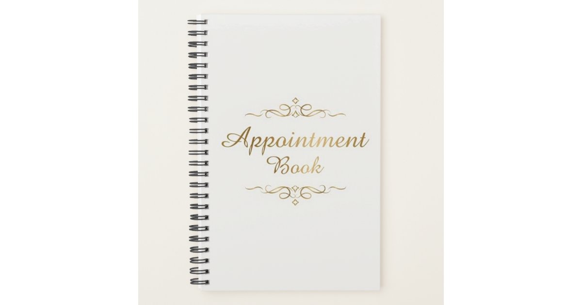Weekly Planner Appointment Book Salon Day Planner | Zazzle