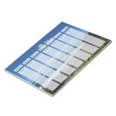 Weekly Planner Ocean Waves Photograph Beach Grass Notepad | Zazzle