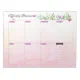 Weekly planner - Pink floral style Notepad | Zazzle
