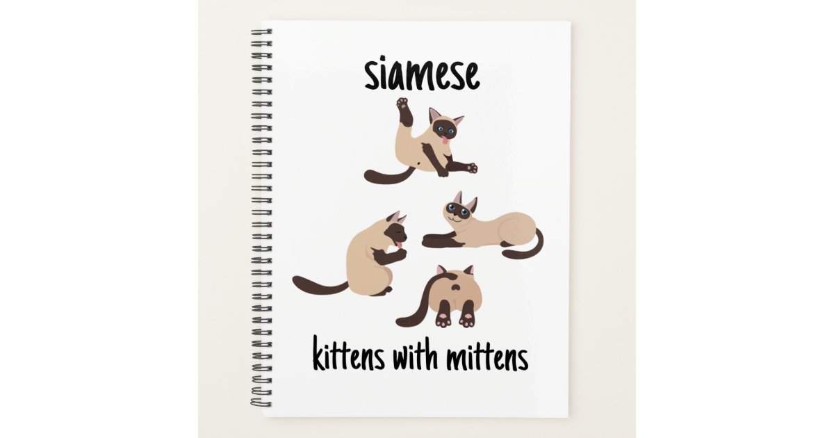 weekly planner,siamese cat planner | Zazzle
