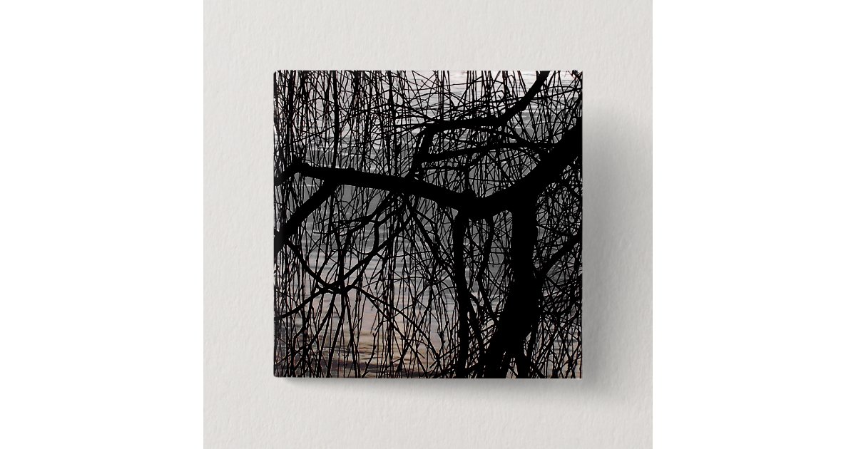 WEEPING WILLOW TREE PINBACK BUTTON | Zazzle