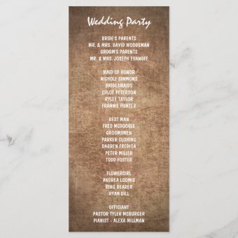 Weeping Willow Tree Vintage Wedding Programs | Zazzle