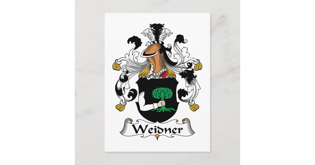 Weidner Family Crest Postcard | Zazzle