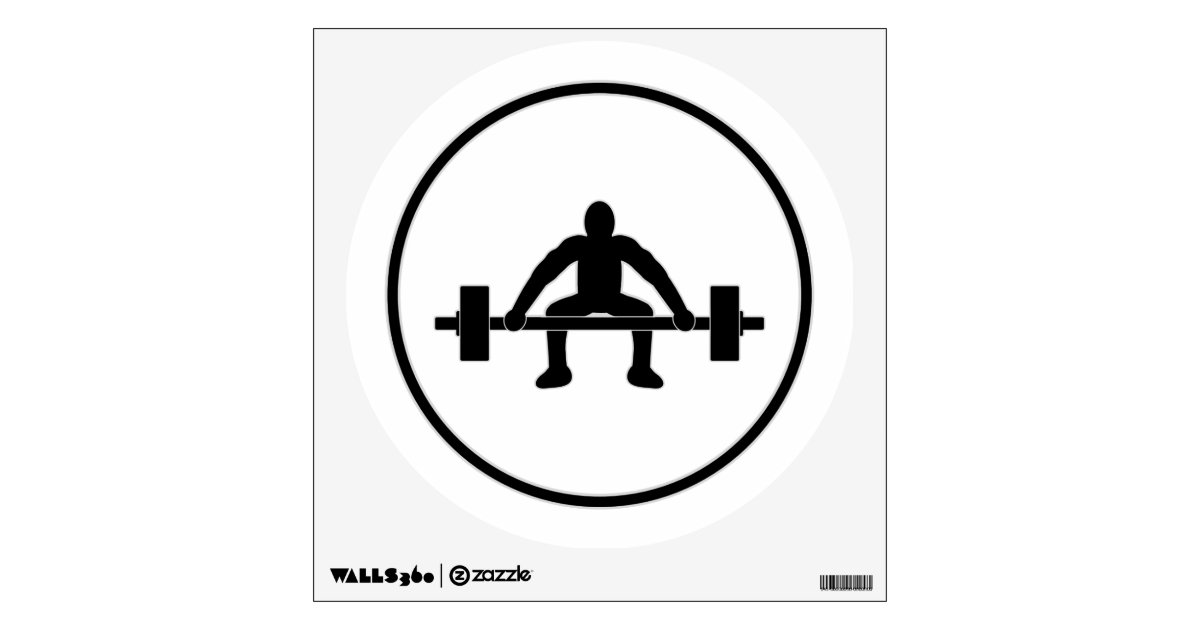 Weight Lift Sign Wall Sticker | Zazzle