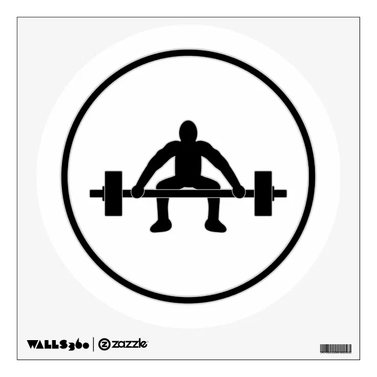 Weight Lift Sign Wall Sticker | Zazzle