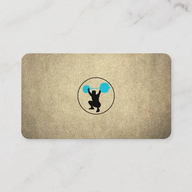 Weight Lifter Personal Trainer Business Card | Zazzle