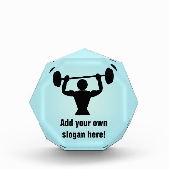 Weight-Lifting & Bodybuilding Graphic - Your Text Award | Zazzle.com